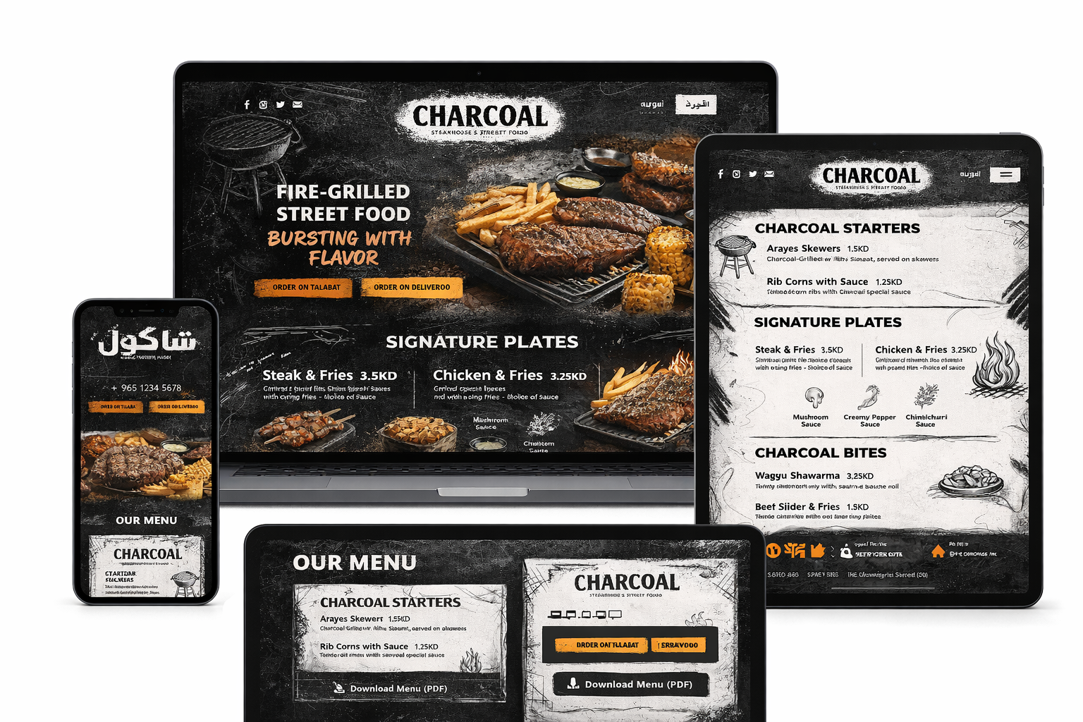 Charcoal Steakhouse Street Food