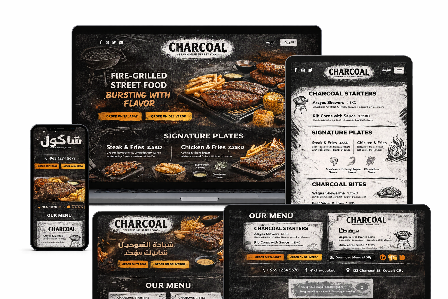 Charcoal Steakhouse Street Food